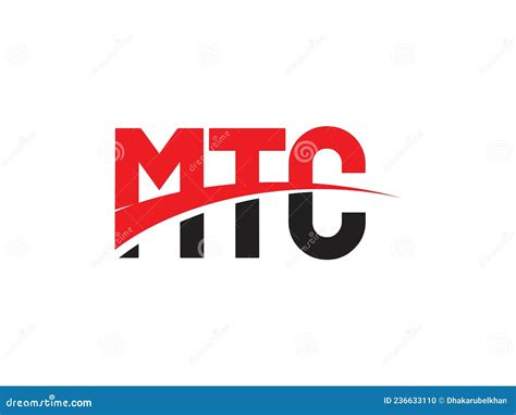 Mtc Letter Initial Logo Design Vector Illustration Stock Vector