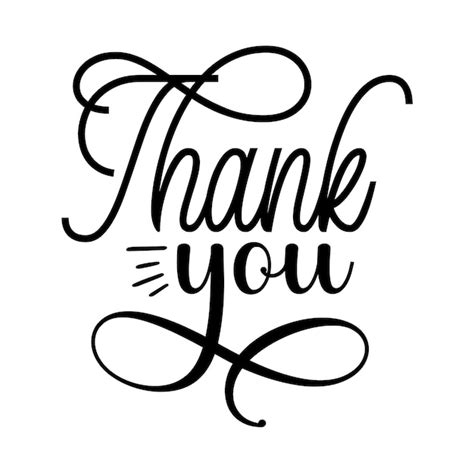 Premium Vector Hand Drawn Lettering Thank You Premium Vector Design