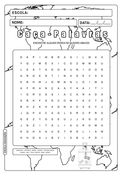 16 caça palavras infantis inéditos para imprimir Baixe grátis em PDF