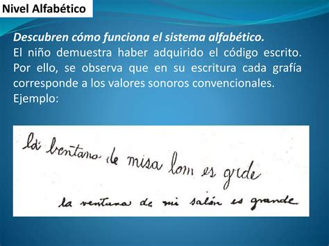 7 Niveles De Lecto Escritura PPT