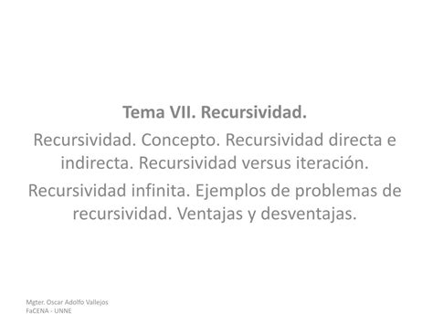 Pdf De Programaci N Tema Vii Recursividad