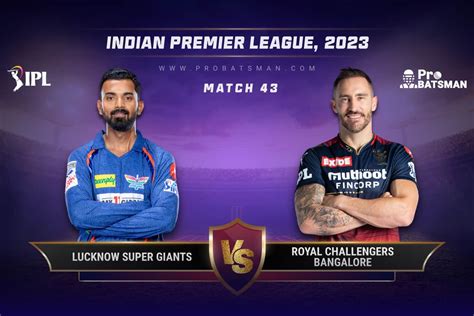 LKN Vs RCB Dream11 Prediction With Stats Pitch Report Player Record