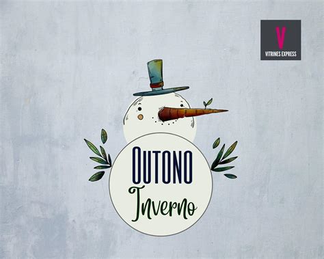 Adesivo De Vitrine Outono Inverno Boneco De Neve Vitrines Express
