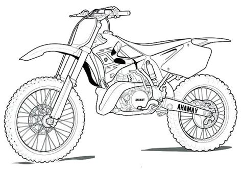 Desenhos De Moto De Trilha Para Imprimir E Colorir Pintar