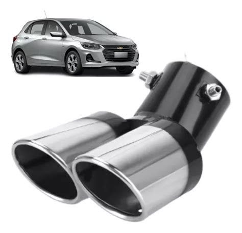 Ponteira Dupla Escapamento Esportivo Chevrolet Onix Turbo