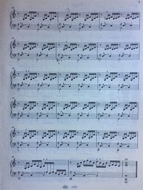 Partitura Preludio nº 1 en Do Mayor de J S Bach El Clave bien