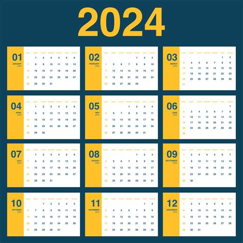 Mensual Calendario Semana Empieza En Domingo Vector En