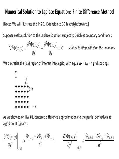 laplace finite difference pdf numerical analysis mathematical relations