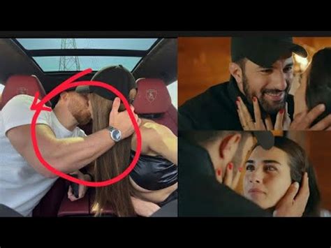 Tuba Büyüküstün and Engin akyürek surprise kissing image enginakyürek