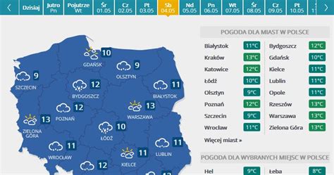 Majówka 2019 Najnowsze prognozy pogody Pogoda w INTERIA PL