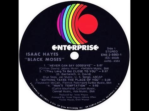 Isaac Hayes Never Can Say Goodbye 1971 YouTube
