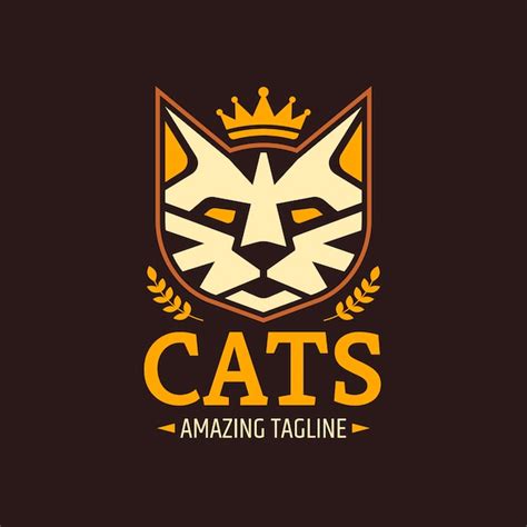 Free Vector Cat Logo Design Template