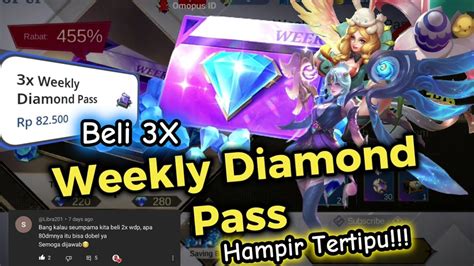 Weekly Diamond Pass Mobile Legends Beli 3 Kali WDP Dapat Berapa