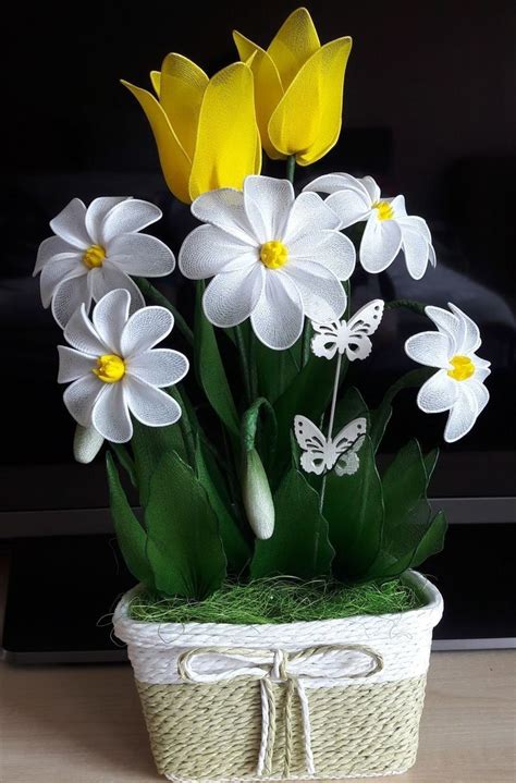 Pin by Edimur e Cláudia on LINDOS ARRANJO Nylon flowers Flower