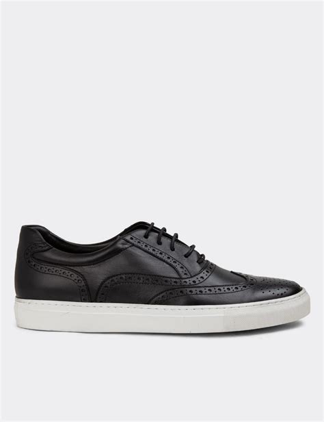 Hakiki Deri Beyaz Erkek Sneaker Ayakkabı 01965MBYZE02 Deery