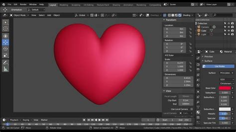 Valentines Day Hearts Valentine Heart Blender Tutorial The Creator 3d