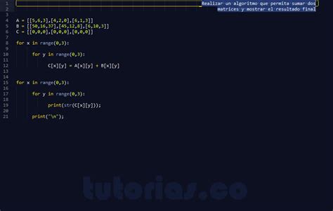 arrays python suma de matrices
