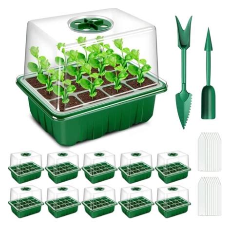 Mini Serre Pour Plantes Pi Ces Cellules Int Rieure Plateau Semis