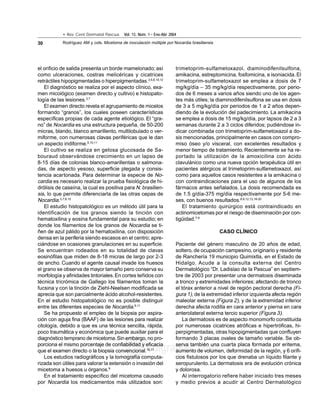 micetoma de inoculación múltiple PDF