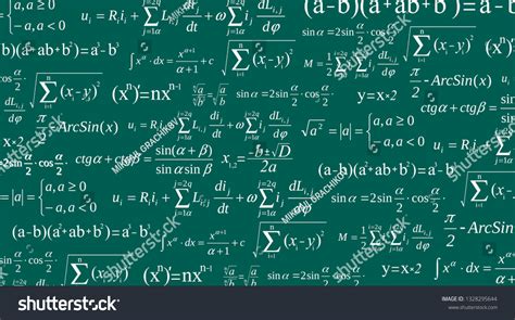 Creative Vector Illustration Math Equation Mathematical Stock Vector
