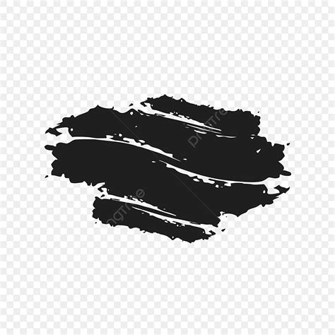 Ink Brush Stroke Vector Art PNG Black Ink Style Stroke Brush Brush