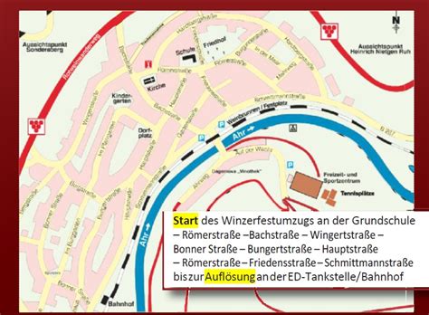 Zugweg Winzerfest Start und auflösung WeinKulturDorf Dernau e V