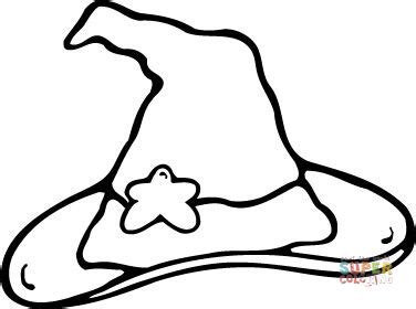 Dibujo De Sombrero De Bruja Para Colorear Dibujos Para Colorear