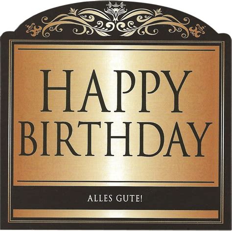 Flaschenetikett Happy Birthday Amazon de Küche Haushalt Wohnen