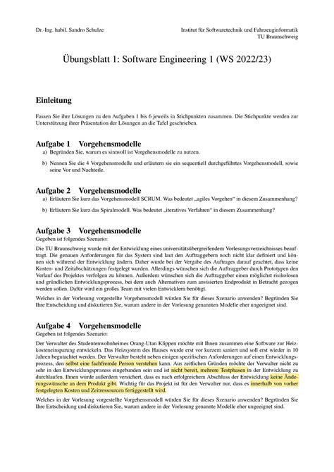 Exercise Merged Wintersemester Dr Ing Habil Sandro Schulze