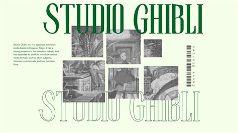 Studio Ghibli Inspired Presentation Using CANVA For Free YouTube