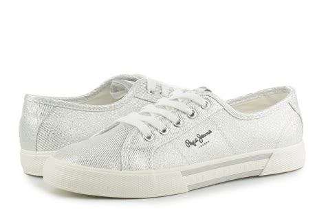 Pepe Jeans Casual Srebrna Plitke Patike Brady Party W Office Shoes