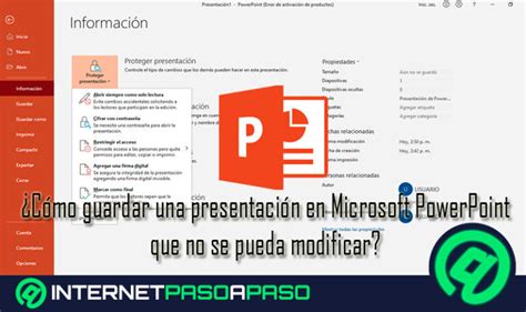 Guardar Powerpoint Inmodificable Gu A Paso A Paso