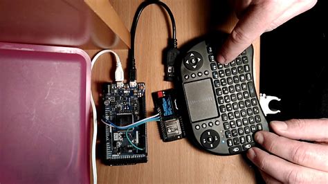 oled and wireless usb keyboard for esp32 micropython repl via arduino due youtube