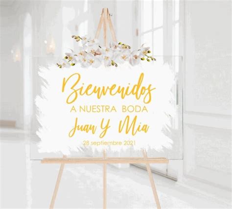 Bienvenidos A Nuestra Boda Spanish Wedding Sign Stickers Etsy