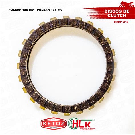 Disco Clutch Pulsar 180 135 MV Ketoz