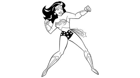 Dibujo De Wonder Woman Para Colorear Y Pintar