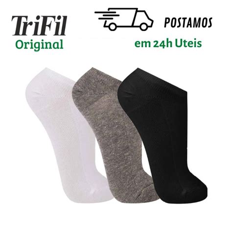 Kit Meia Trifil 3 Pares Cano Curto Soquete Unissex T0 7064 Shopee Brasil
