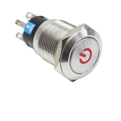 PBW 16BPW Przycisk Wandaloodporny POWER Monostabilny 2A 250V Klawisz