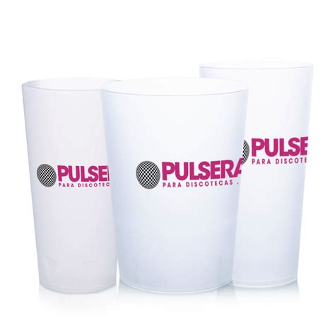 Vasos de plástico personalizados reutilizables reciclables