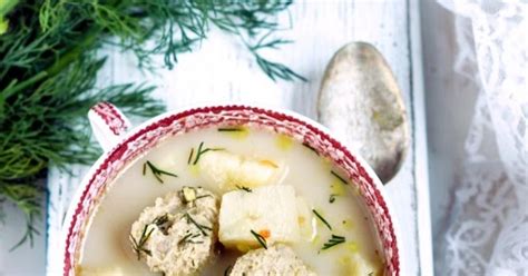 Zupa koperkowa z klopsikami Bernika mój kulinarny pamiętnik