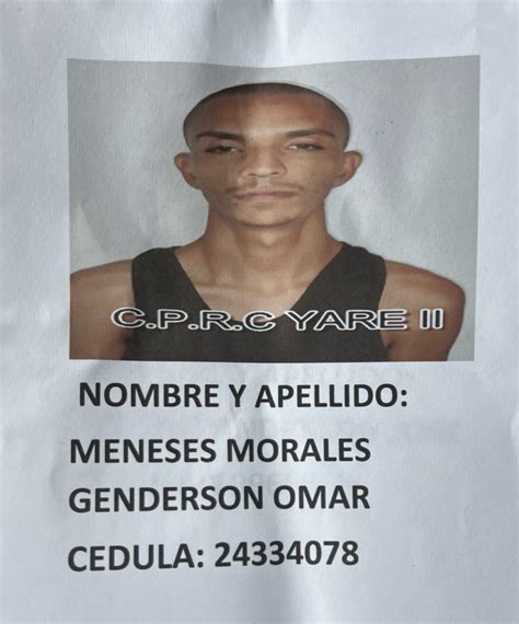Miranda Cinco presos se escaparon de la cárcel Yare II