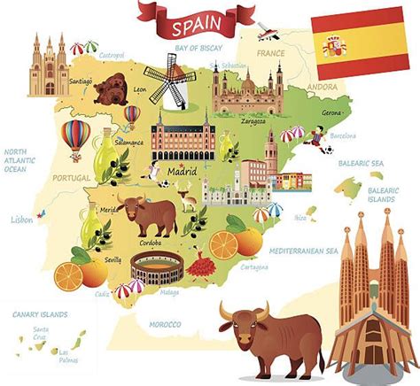Dibujo Mapa de España Mapa de españa Ilustraciones Mapa de europa