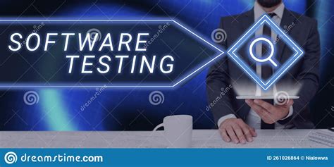 Text Sign Showing Software Testing Business Overview Activity To Check