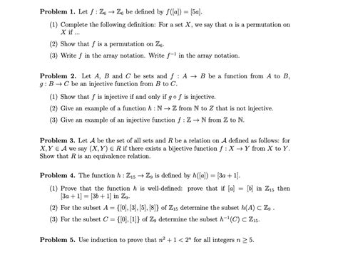 solved problem 1 let f zo zo be defined by f a 1