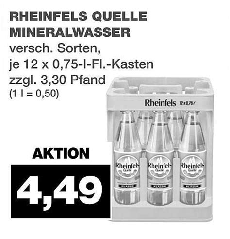 Rheinfels Quelle Mineralwasser Angebot Bei Real 1Prospekte De