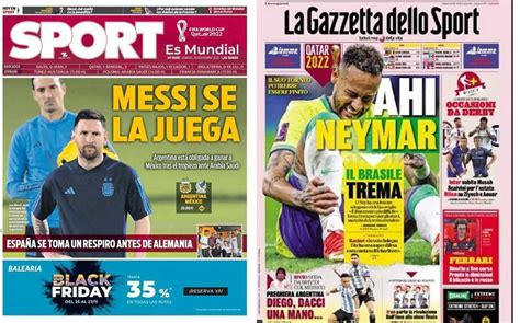 Periódicos deportivos HOY 26 noviembre 2022 Portadas de los diarios