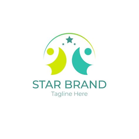 Modelo De Logotipo Da Marca Estrela Vetor Premium