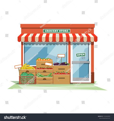 Grocery Storefront Clipart Free