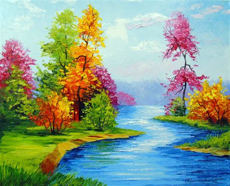 Bright Nature Painting By Olha Darchuk Jose Art Gallery