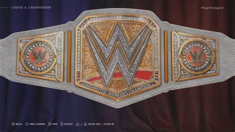 Wwe K Custom Titles The Gold Undisputed Wwe Women S Championship
